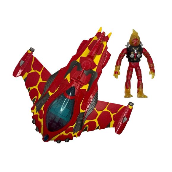 Toys | 217 Playmates Cartoon Network Ben 10 Heatblast Rocket Flyer With ...